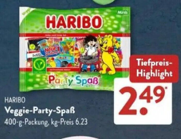HARIBO Veggie-Party-Spaß 400 g Angebot bei Aldi Süd