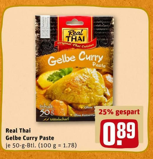 Real thai gelbe curry paste Angebot bei REWE