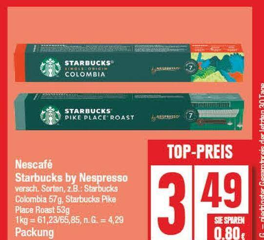 Nescafé starbucks by nespresso Angebot bei Edeka