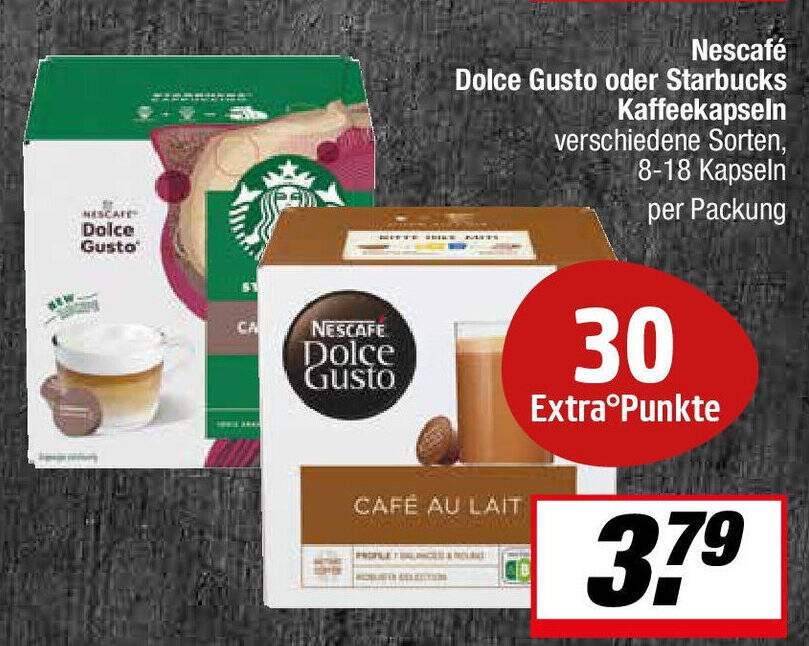 Nescafé Dolce Gusto oder Starbucks Kaffeekapseln Angebot bei L ...