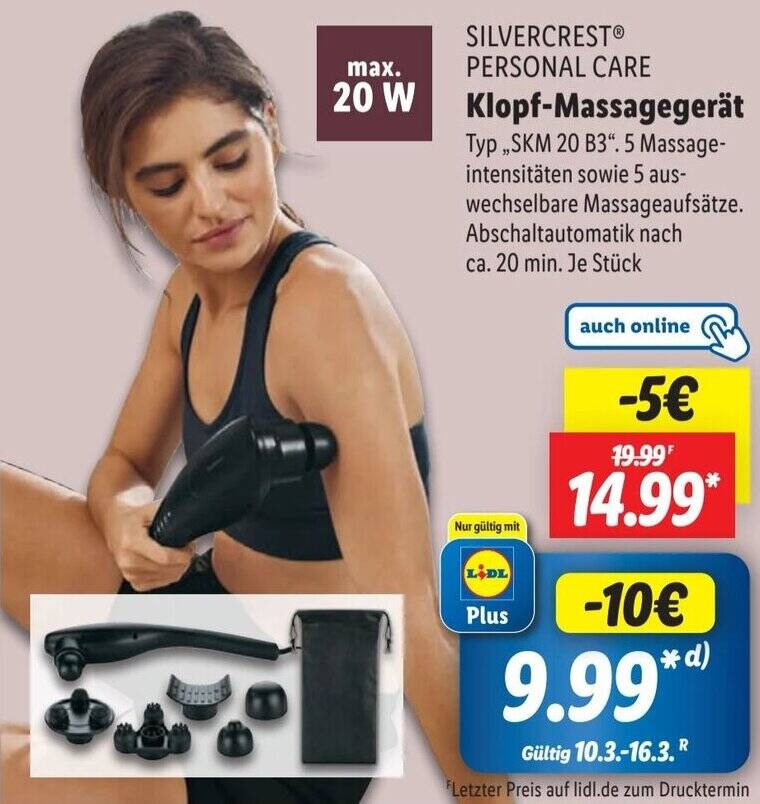 SILVERCREST PERSONAL CARE Klopf-Massagegerät Angebot bei Lidl
