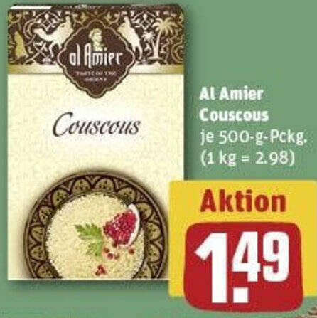 Al Amier Couscous 500 g Angebot bei REWE