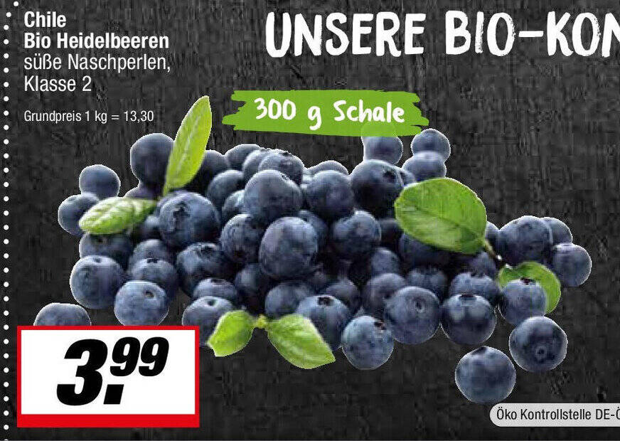 Chile Bio Heidelbeeren Angebot bei L. STROETMANN GROSSMARKT