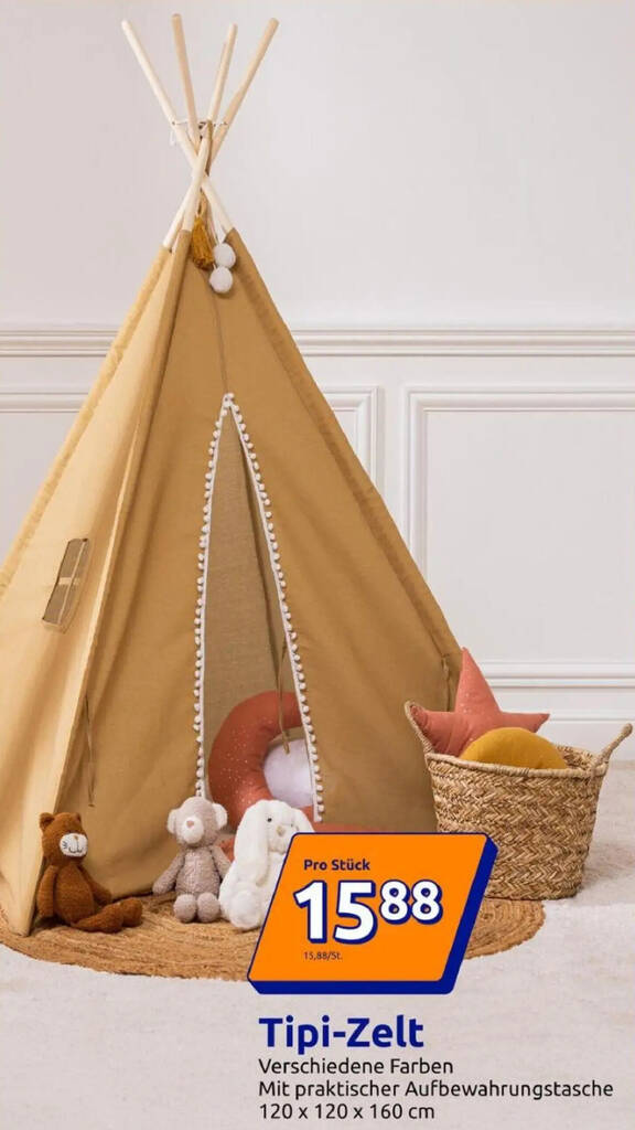 Tipi-Zelt Angebot bei Action