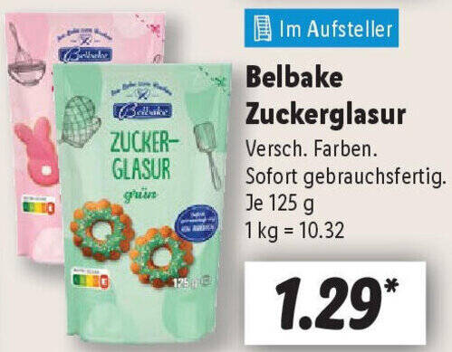 Belbake Zuckerglasur 125 g Angebot bei Lidl