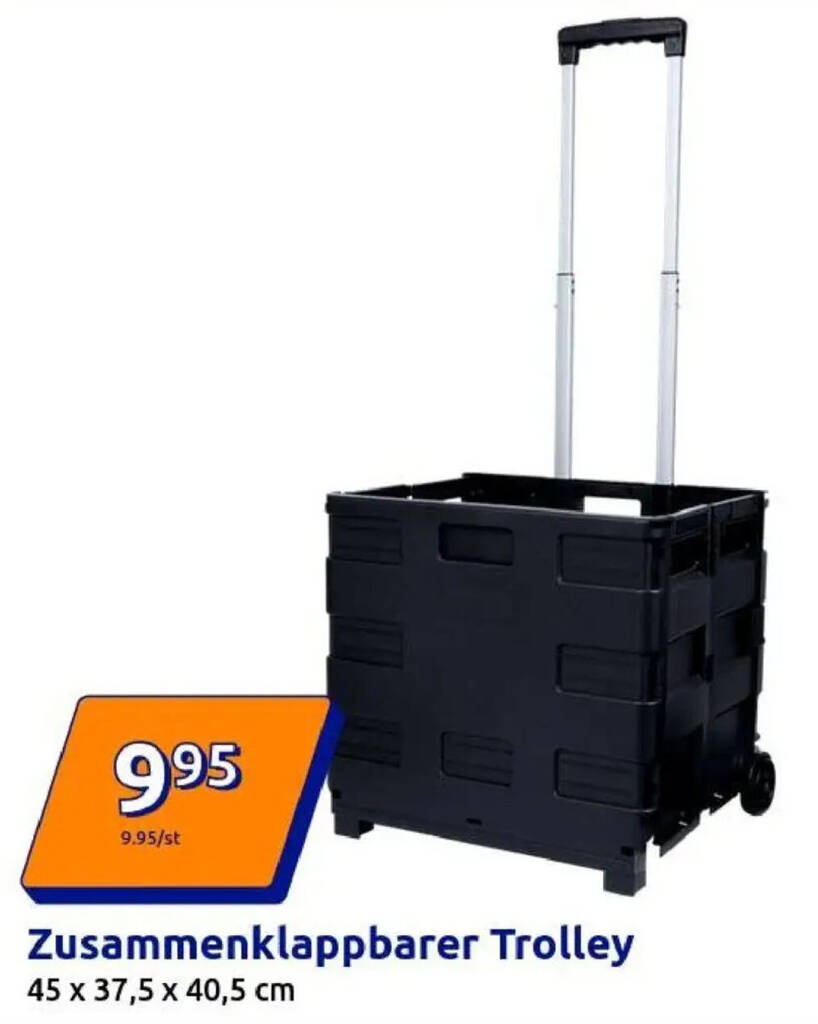 Zusammenklappbarer Trolley Angebot bei Action