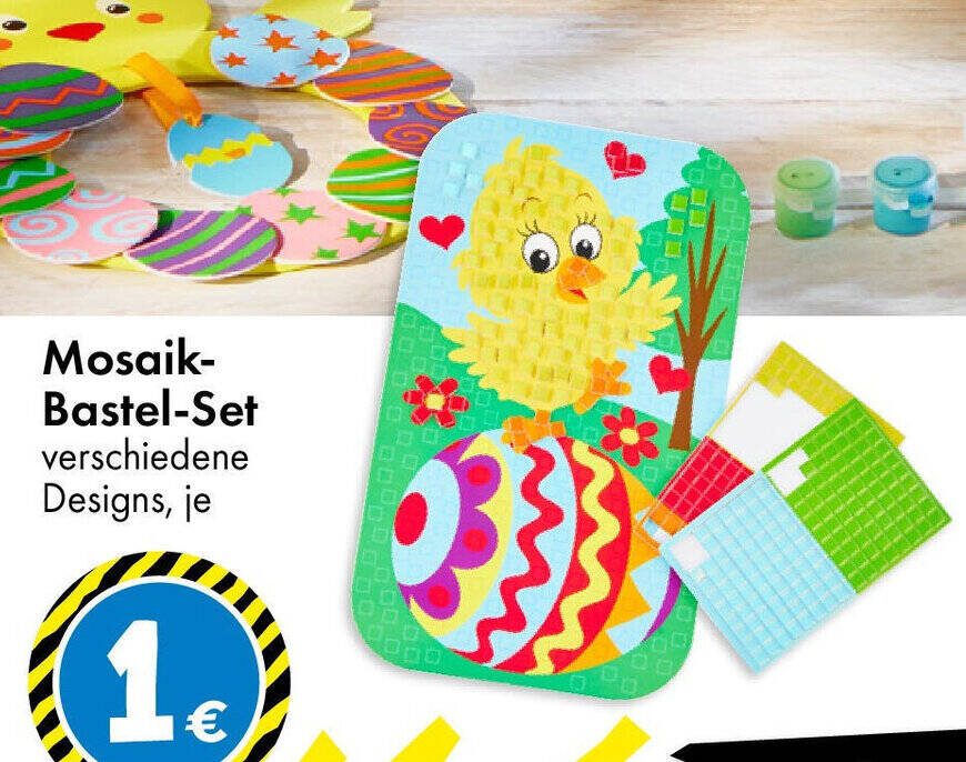 Mosaik Bastel-Set Angebot bei TEDi