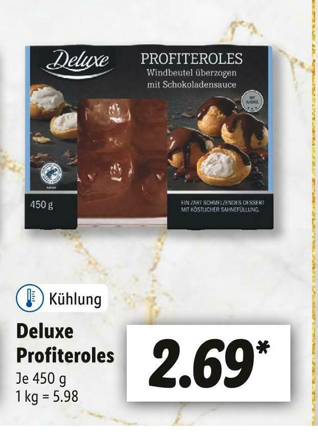 Deluxe profiteroles Angebot bei Lidl