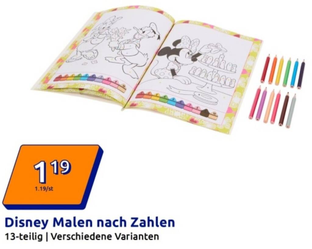 Disney Malen nach Zahlen Angebot bei Action