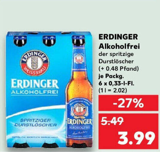 Wunderschãne Erdinger Alkoholfrei Angebot Diese Woche Fotos