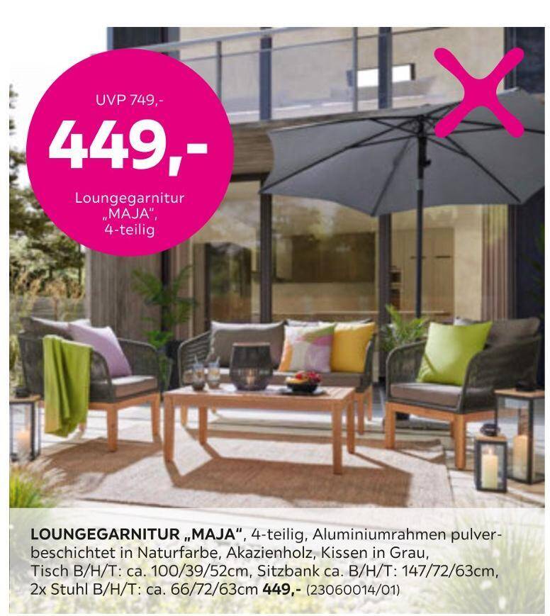 Loungegarnitur „maja“ Angebot bei Mömax