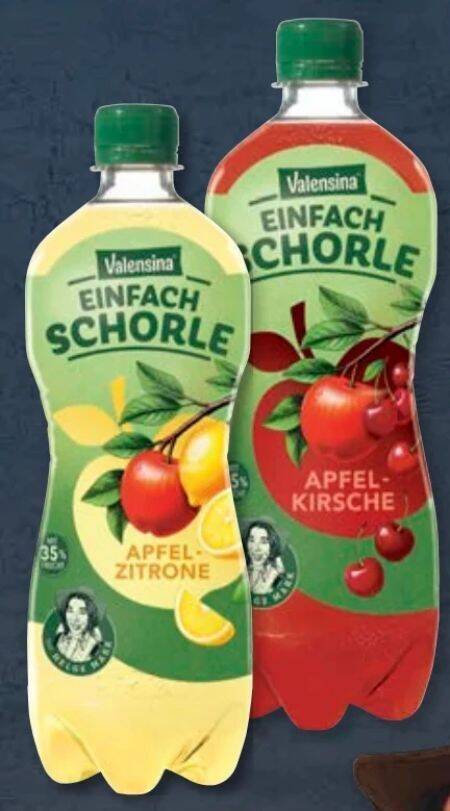 Valensina Einfach Schorle Apfel-Zitrone Angebot bei Aldi Süd