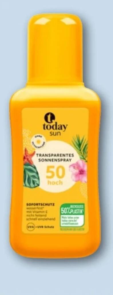 Today Sun Transparentes Sonnenspray LSF 50 Angebot bei REWE