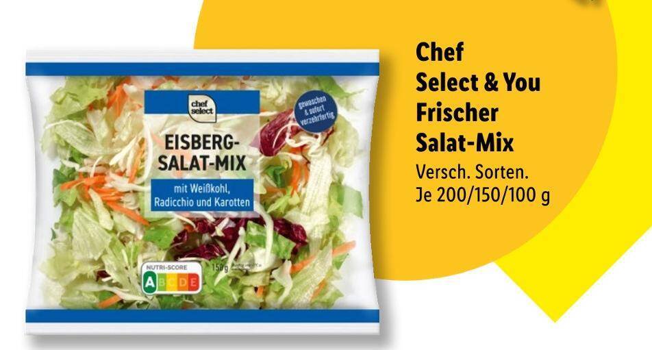 Chef select & you frischer salat-mix Angebot bei Lidl
