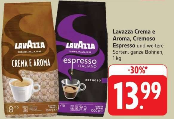Lavazza Crema e Aroma, Cremoso Espresso Angebot bei Edeka