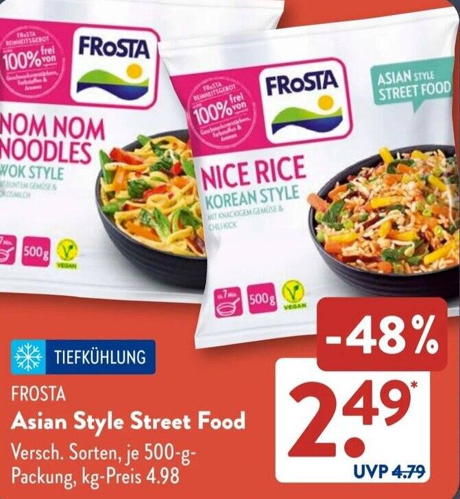 FROSTA Asian Style Street Food 500 g Angebot bei Aldi Süd €2,49
