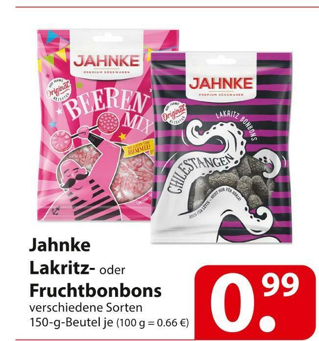 Jahnke lakritz- oder fruchtbonbons Angebot bei Famila Nord Ost