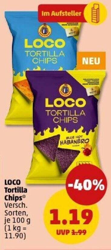 LOCO Tortilla Chips 100 g Angebot bei PENNY