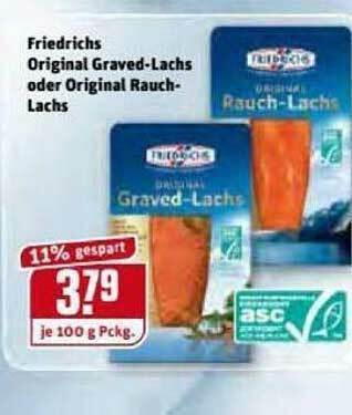 Friedrichs Original Graved-lachs Oder Original Rauch-lachs Angebot bei ...