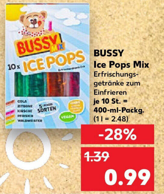 BUSSY! Ice Pops Mix Angebot bei Kaufland Gültig von 14-05-2025