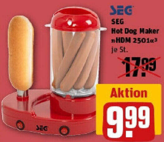 SEG Hot Dog Maker HDM 2501 Angebot bei REWE