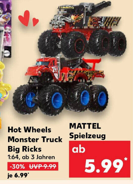 Hot Wheels Monster Truck Big Ricks Angebot bei Kaufland