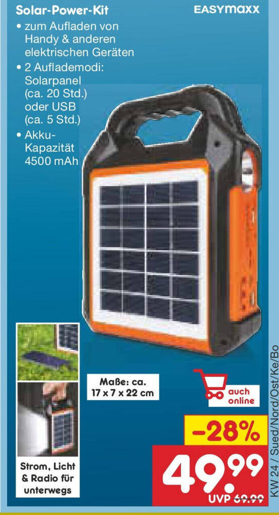 Solar-Power-Kit Angebot bei Netto Marken-Discount