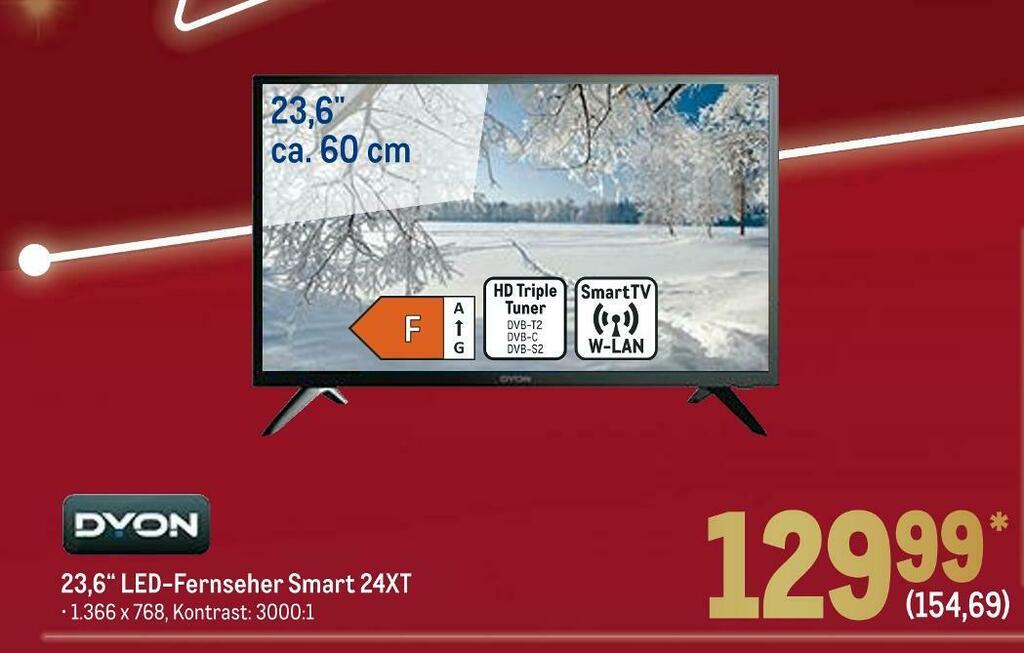 Dyon led-fernseher smart 24xt Angebot bei METRO