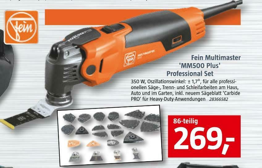 Fein multimaster 'mm500 plus' professional set Angebot bei Bauhaus