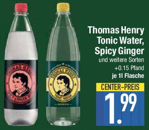 Thomas Henry Tonic Water, Spicy Ginger 1 l Angebot bei E-Center