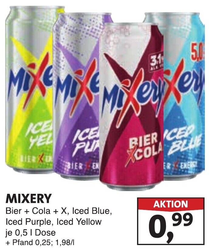 MIXERY Bier Cola + X, Iced Blue 0.5 l Angebot bei Lösch Depot