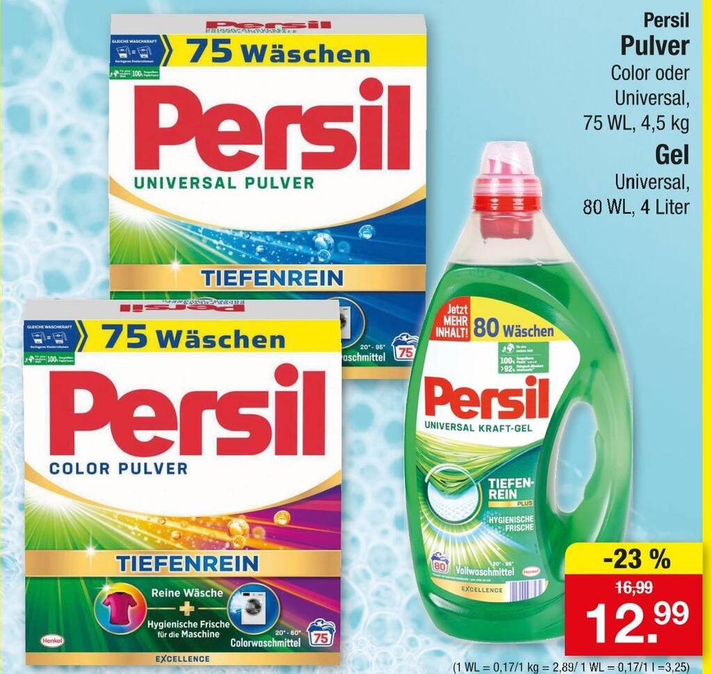Stilvolle Persil Pulver Angebot Ebenbild