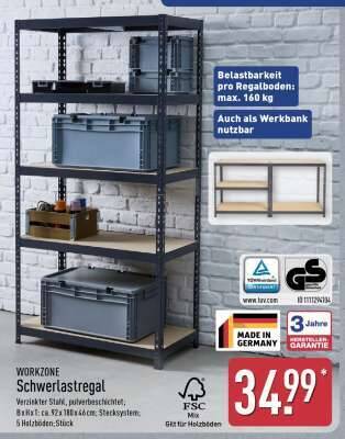Schãne Schwerlastregal Angebot Aldi Ebenbild