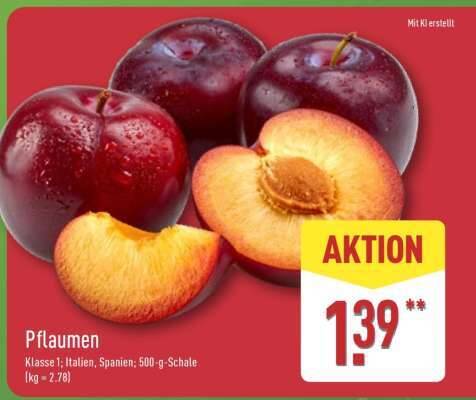Pflaumen Angebot bei Aldi Nord