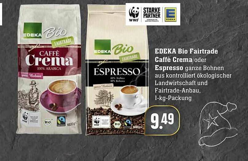 Edeka Bio Fairtrade Caffe Crema Oder Espresso Angebot bei Edeka