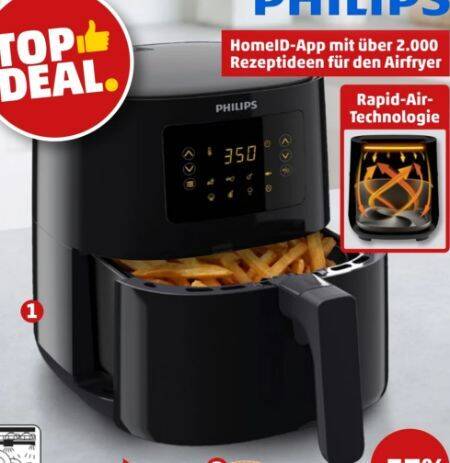 Philips Heißluftfritteuse HD9252/90 Angebot bei PENNY