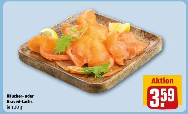 Räucher- oder Graved-Lachs Angebot bei REWE