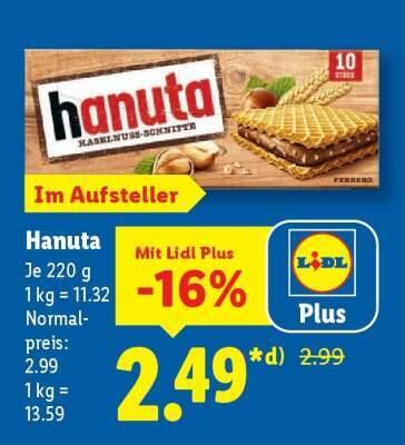 Hanuta Angebot – aktuelle Angebote und bester Preis