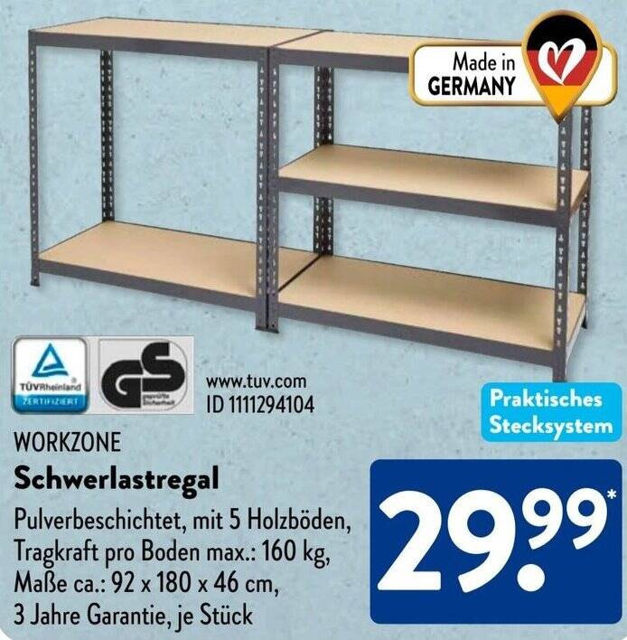 Schãne Schwerlastregal Angebot Aldi Ebenbild