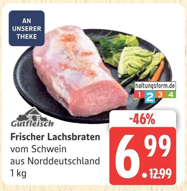 Gutfleisch frischer lachsbraten Angebot bei Marktkauf