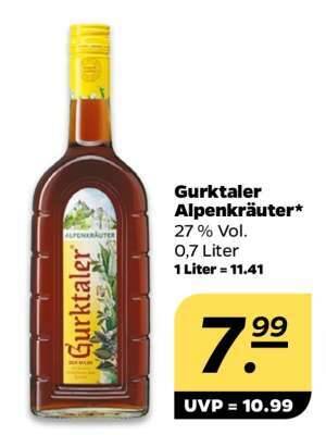 Gurktaler Alpenkräuter Angebot bei NETTO