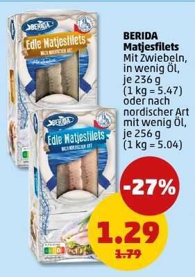 BERIDA Matjesfilets Angebot bei PENNY