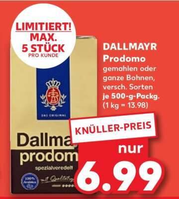 Dallmayr Prodomo Angebot bei Kaufland