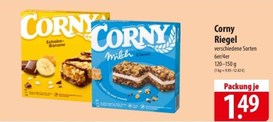 Corny riegel Angebot – aktuelle Angebote und bester Preis