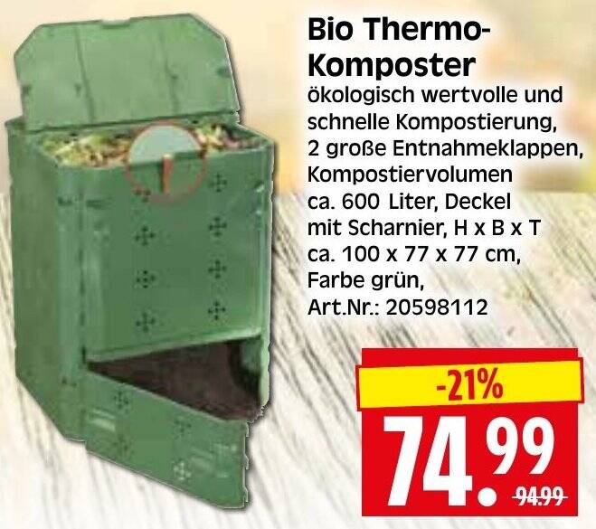Bio Thermo Komposter Angebot bei Herkules Baumarkt