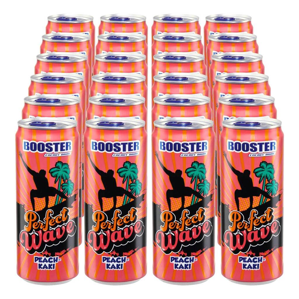 Booster Energy Drink Peach-Kaki 0,33 Liter Dose, 24er Pack Angebot bei ...