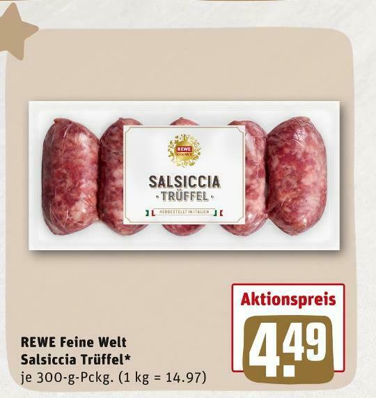 Rewe feine welt salsiccia trüffel Angebot bei REWE