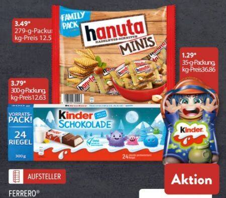 Ferrero Kinder Chocolate Hollow Figures Angebot bei Aldi Süd