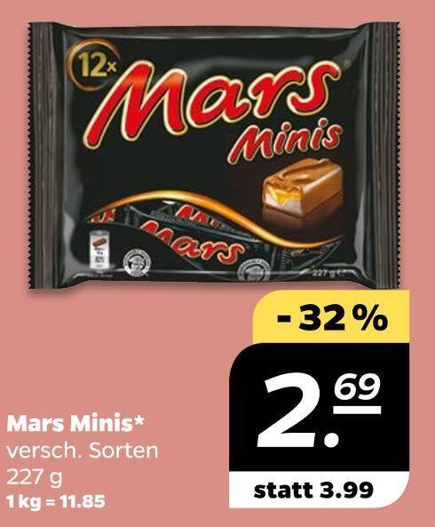 Mars minis Angebot bei NETTO