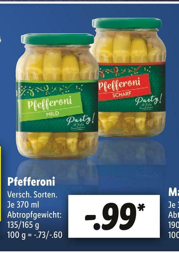 Pfefferoni Angebot bei Lidl